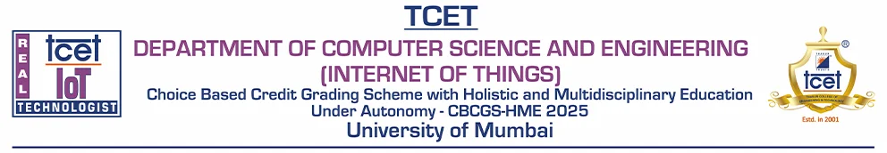 TCET Mumbai B.Tech IoT-CSE | Internet of Things Engineering